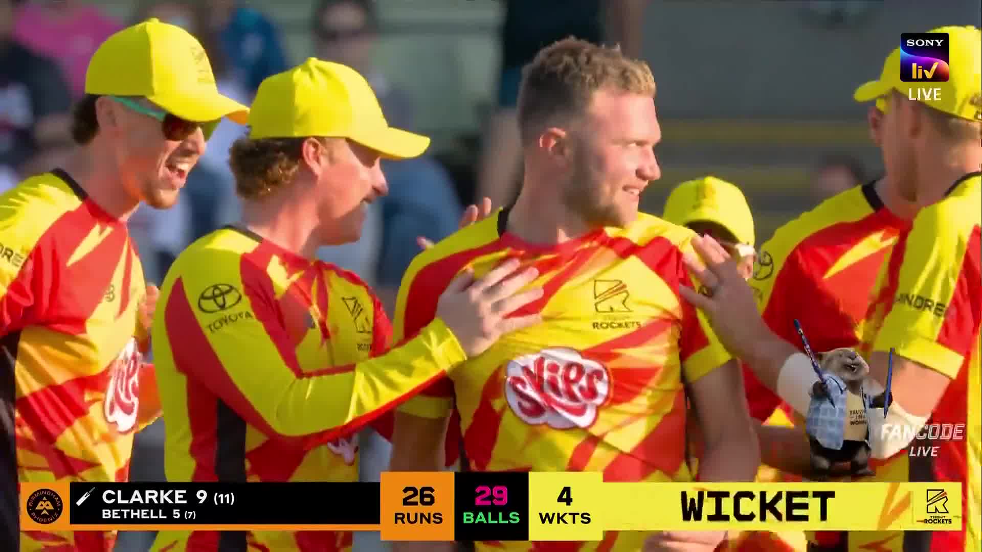 Wicket! Brilliant Work From Sam Cook, Jacob Bethell Run Out At The Non ...