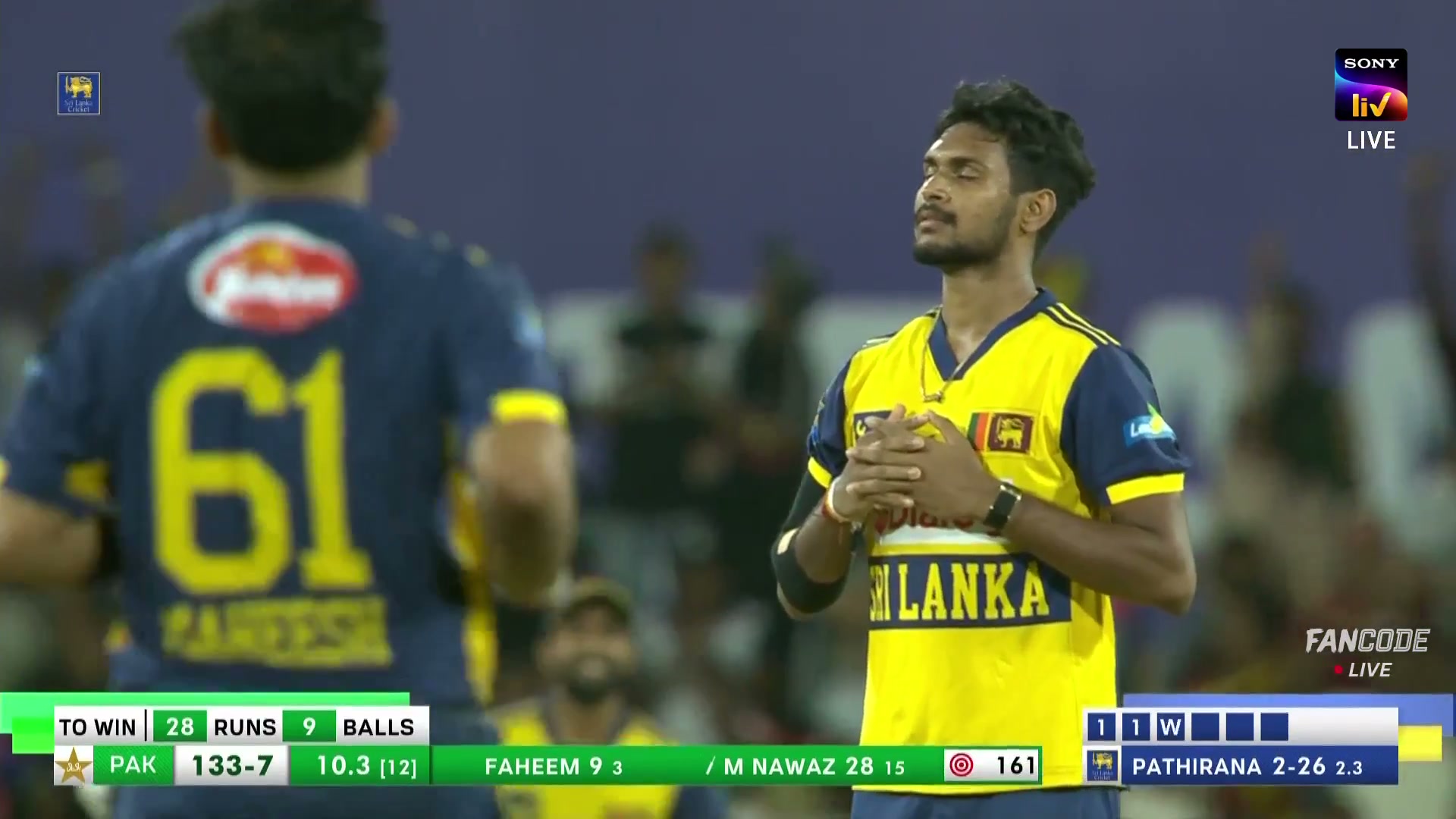 Wicket! Matheesha Pathirana Shatters The Stumps To Send Mohammad Nawaz ...