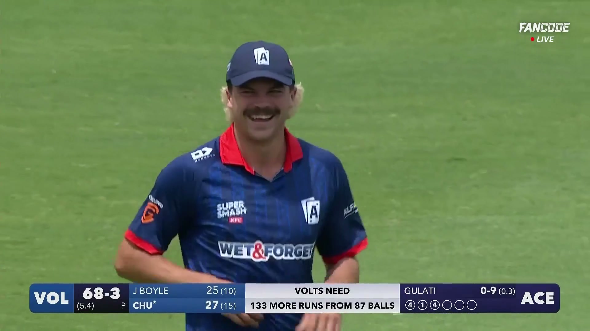 Wicket! Max Chu Hits It Straights Into The Hands Of A Olliver, Taken