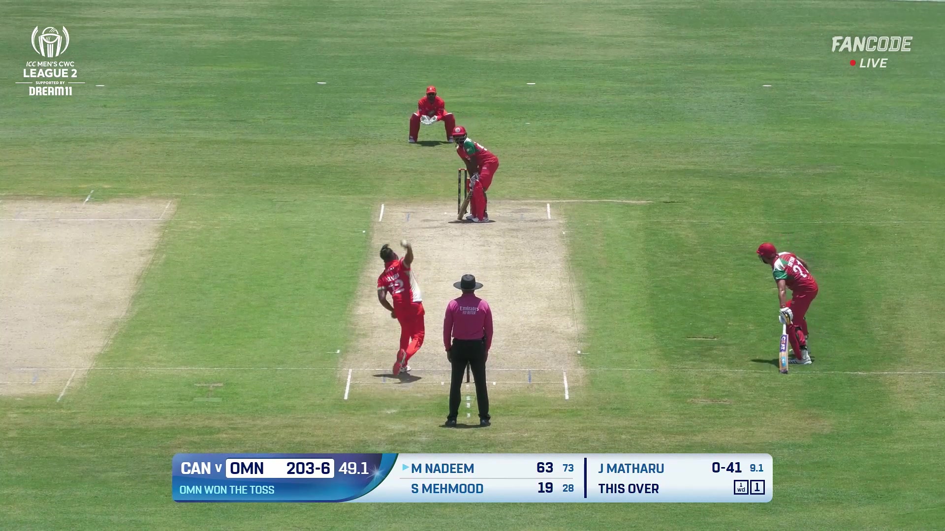 Six! Powerfully Struck By Mohammad Nadeem Over The Bowler’s Head