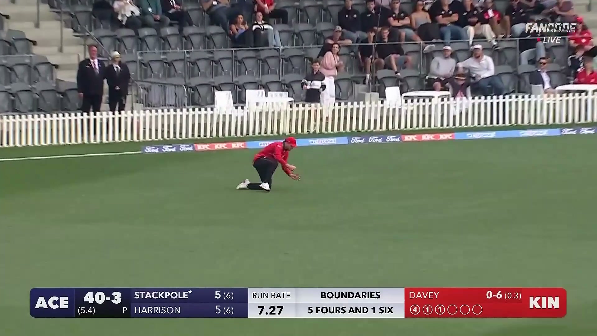 Wicket! Sean Davey Strikes As Henry Nicholls Takes Boundary Catch At ...