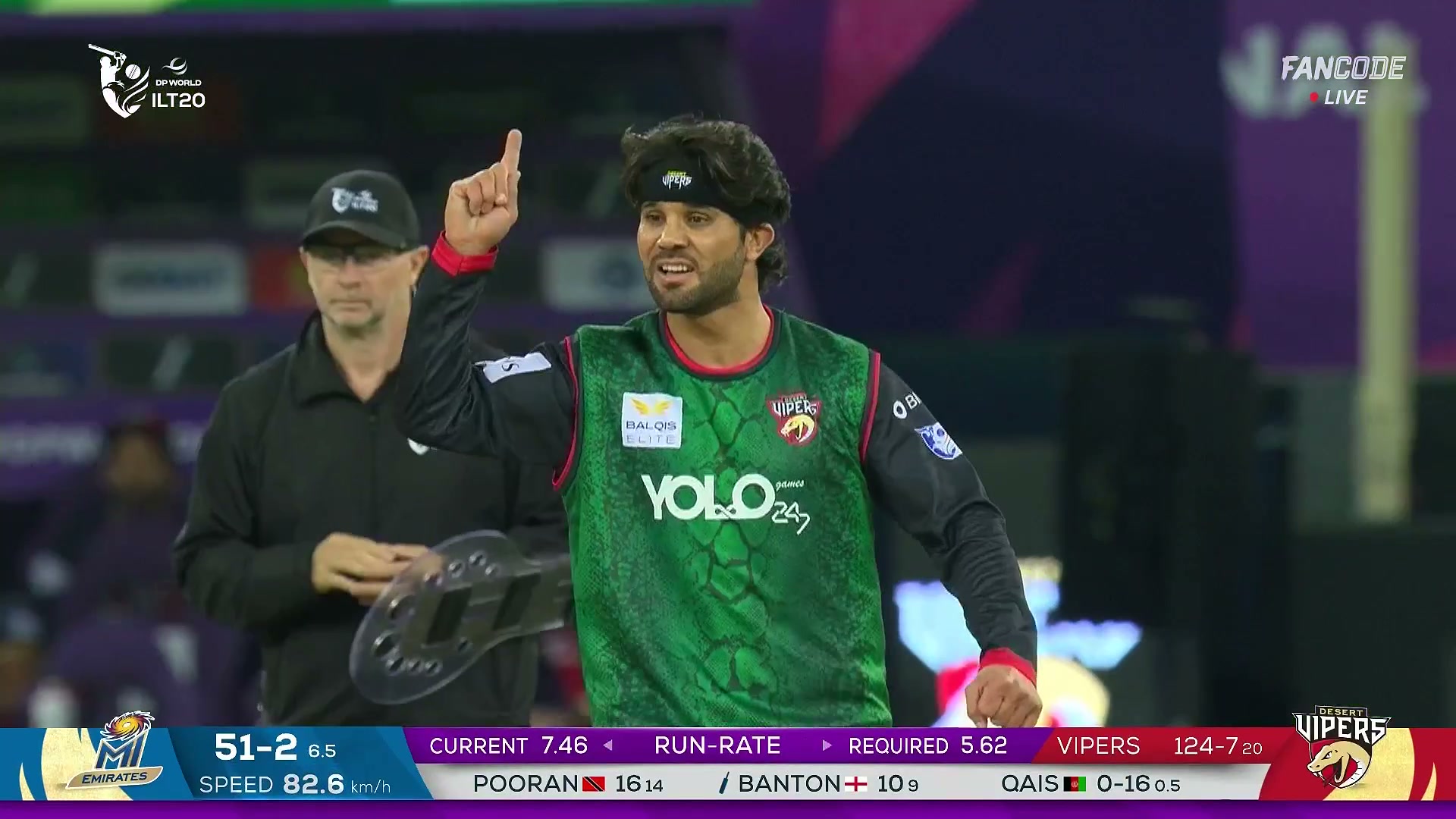 Wicket! Tom Banton Misjudges A Fuller Ball On Off, Clean Bowled By Qais ...