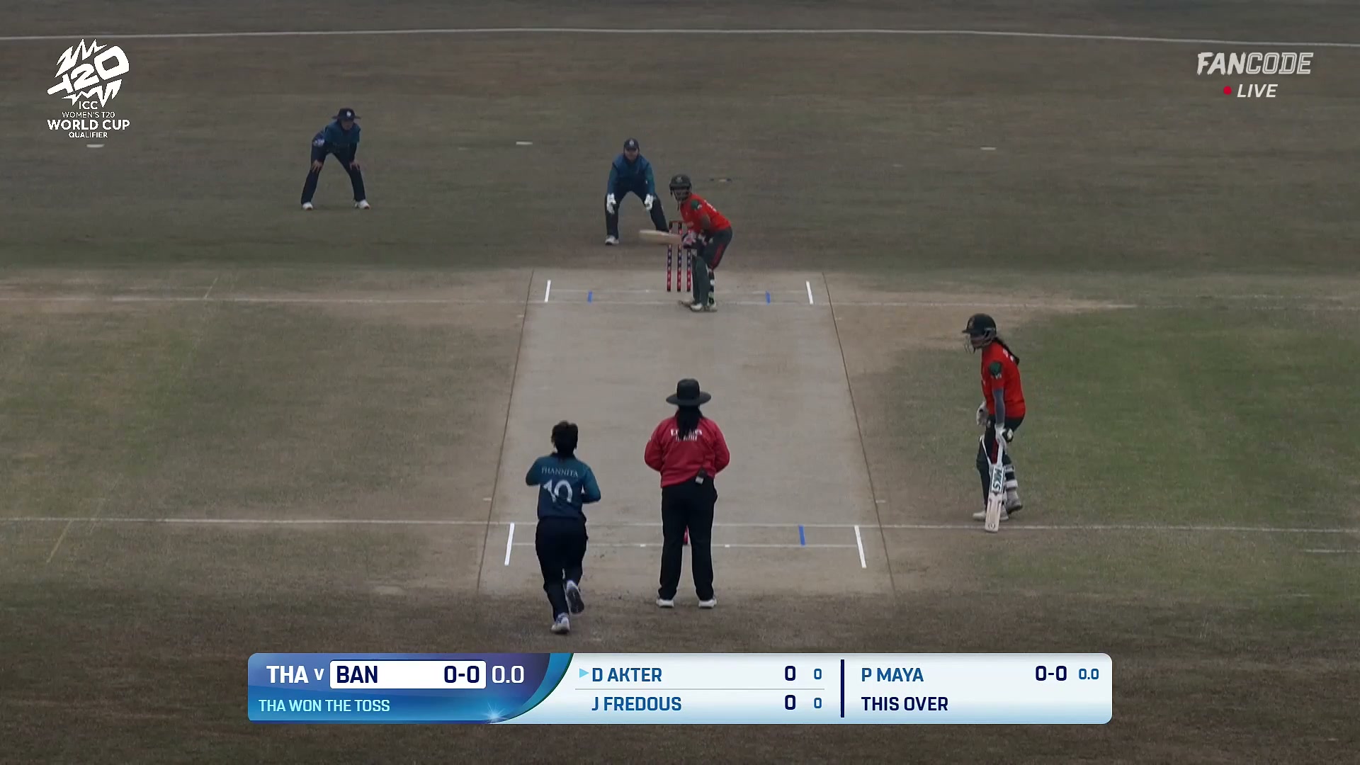 Wicket! Phannita Maya Cross Draws First Blood For Thailand Women