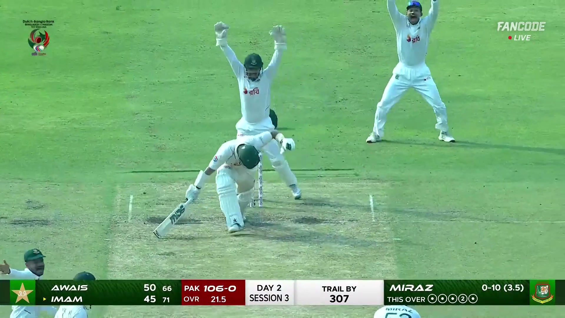 Wicket! Mehidy Traps Imam To Draw First Blood