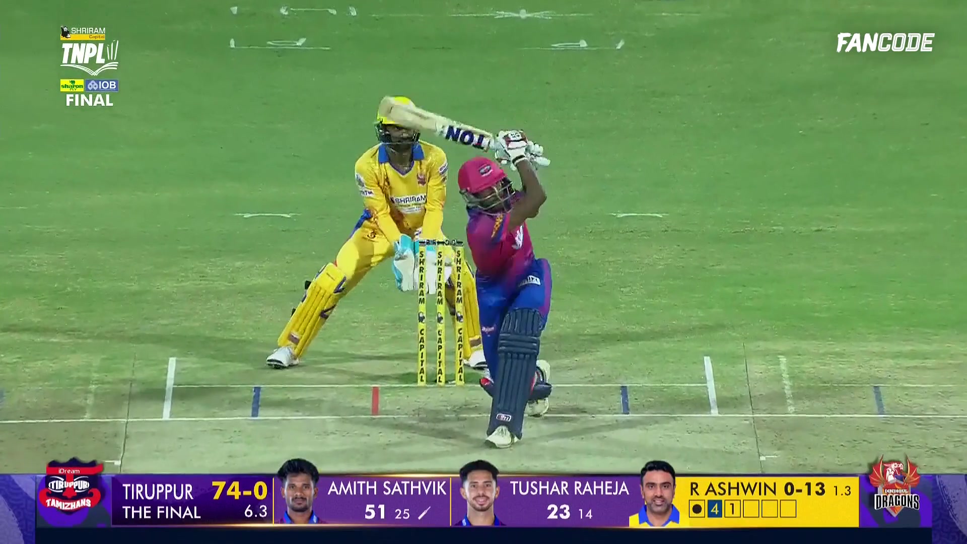 Six! Amith Sathvik Hits It Over Deep Mid-Wicket