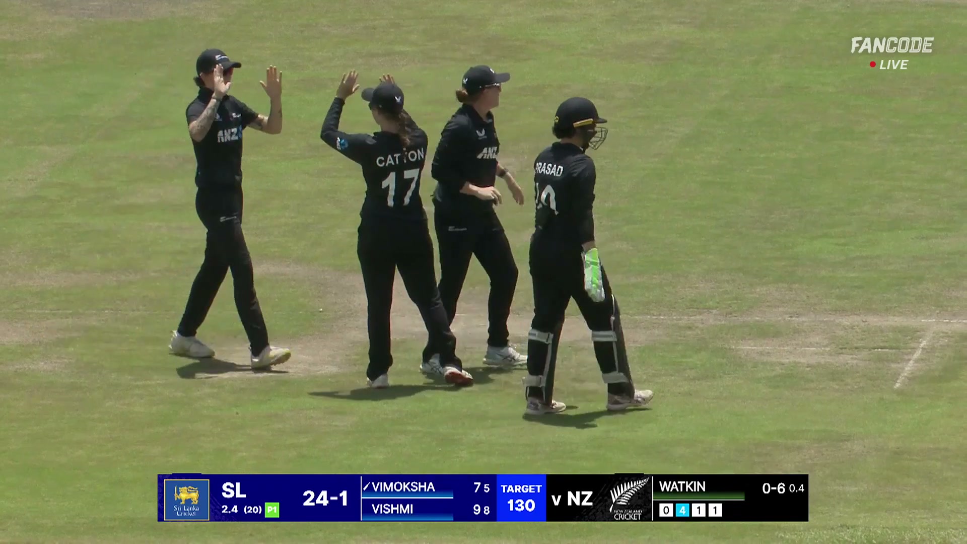 Wicket! Prue Catton Takes A Sharp Catch To Dismiss Vimoksha Balasuriya ...