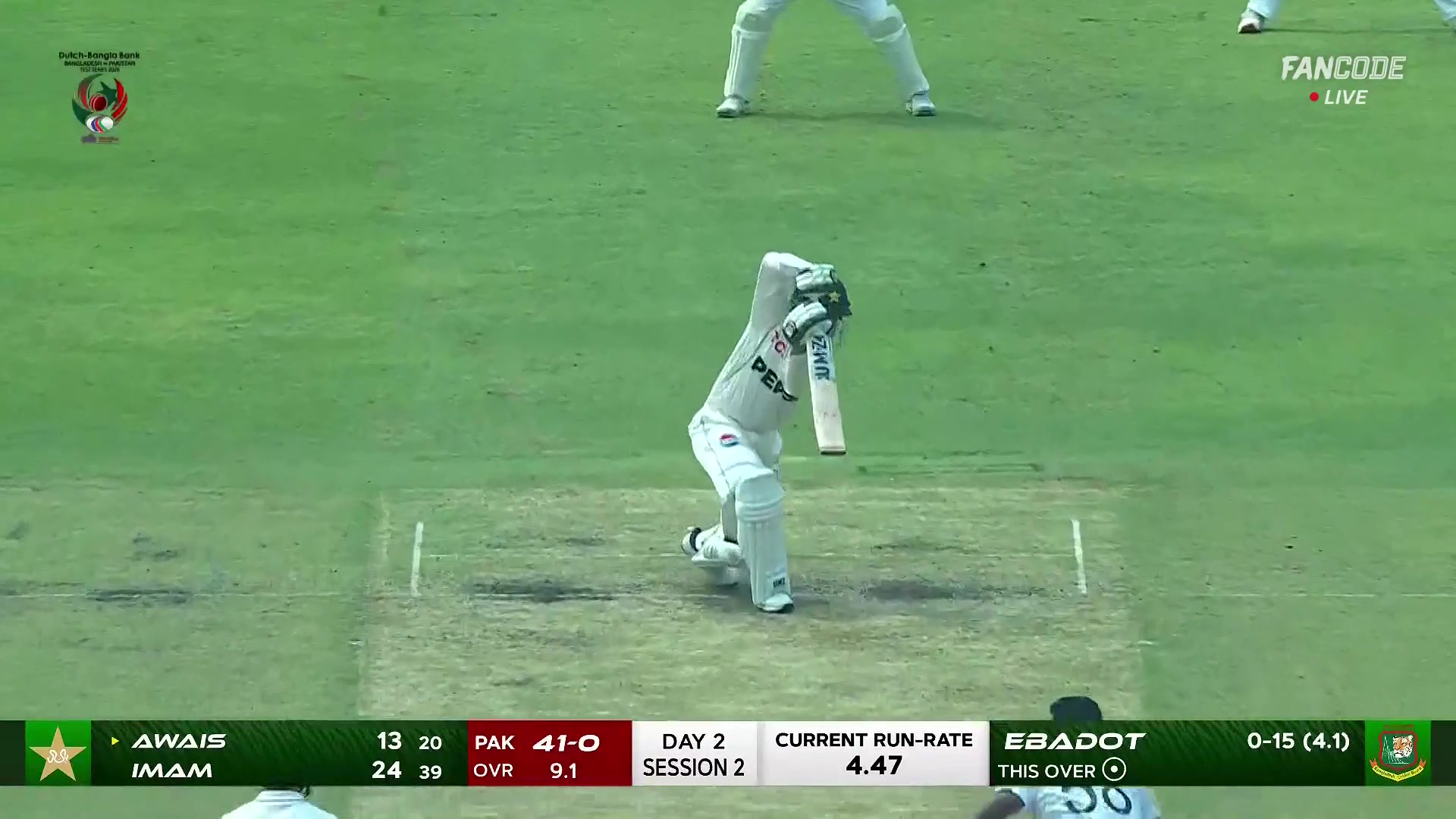 Four! Awais Drives It Beautifully For A Boundary