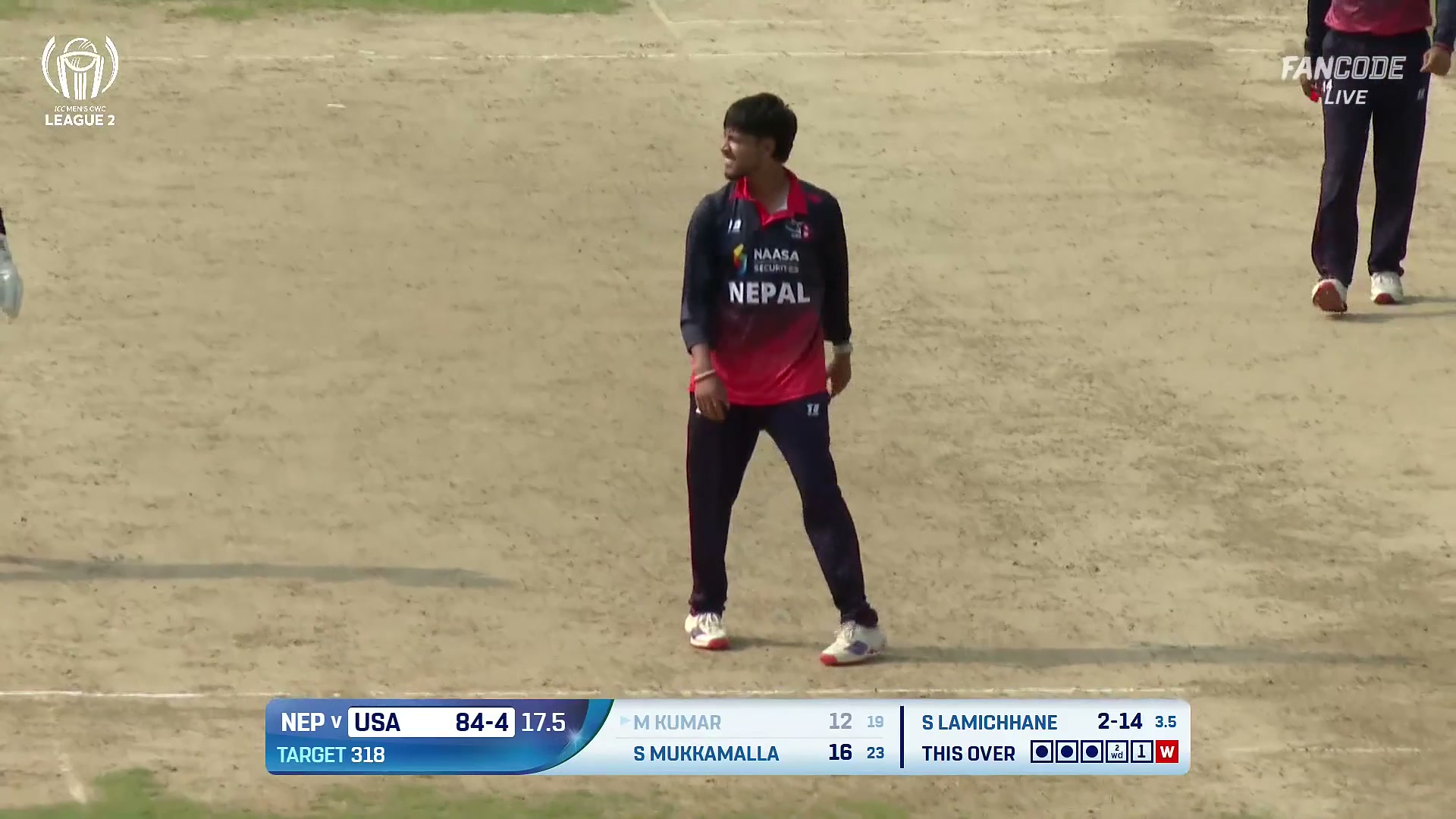 Wicket! Sandeep Lamichhane Hits The Pads And The Umpire Raises The Finger
