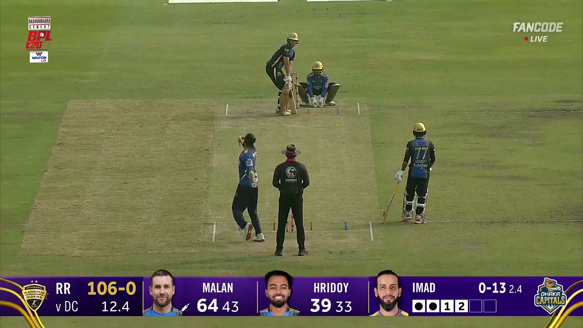 Six! Dawid Malan Sweeps It High Into The Stands