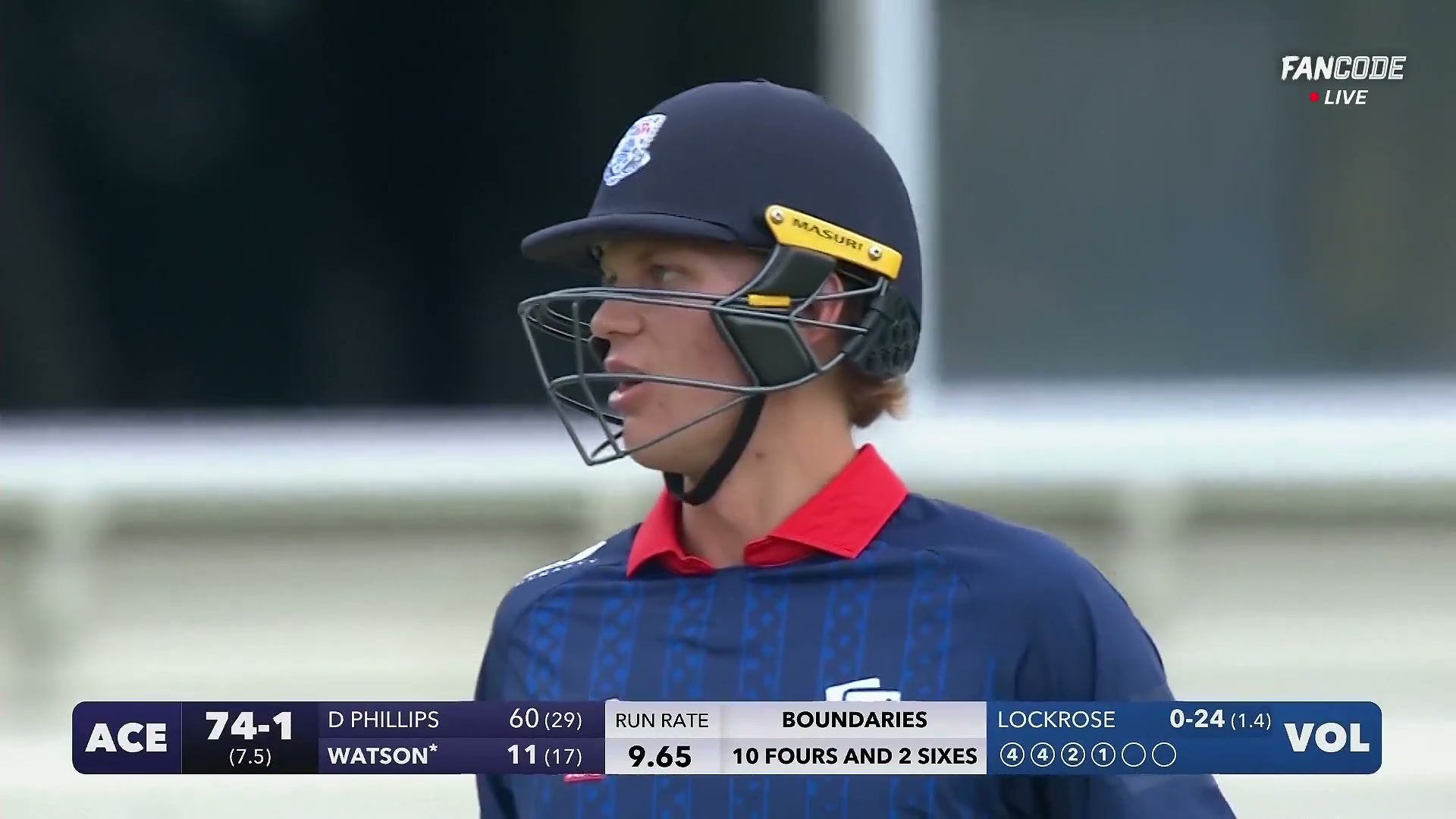 Wicket! Ben Lockrose Draws First Blood As Luke Watson Departs