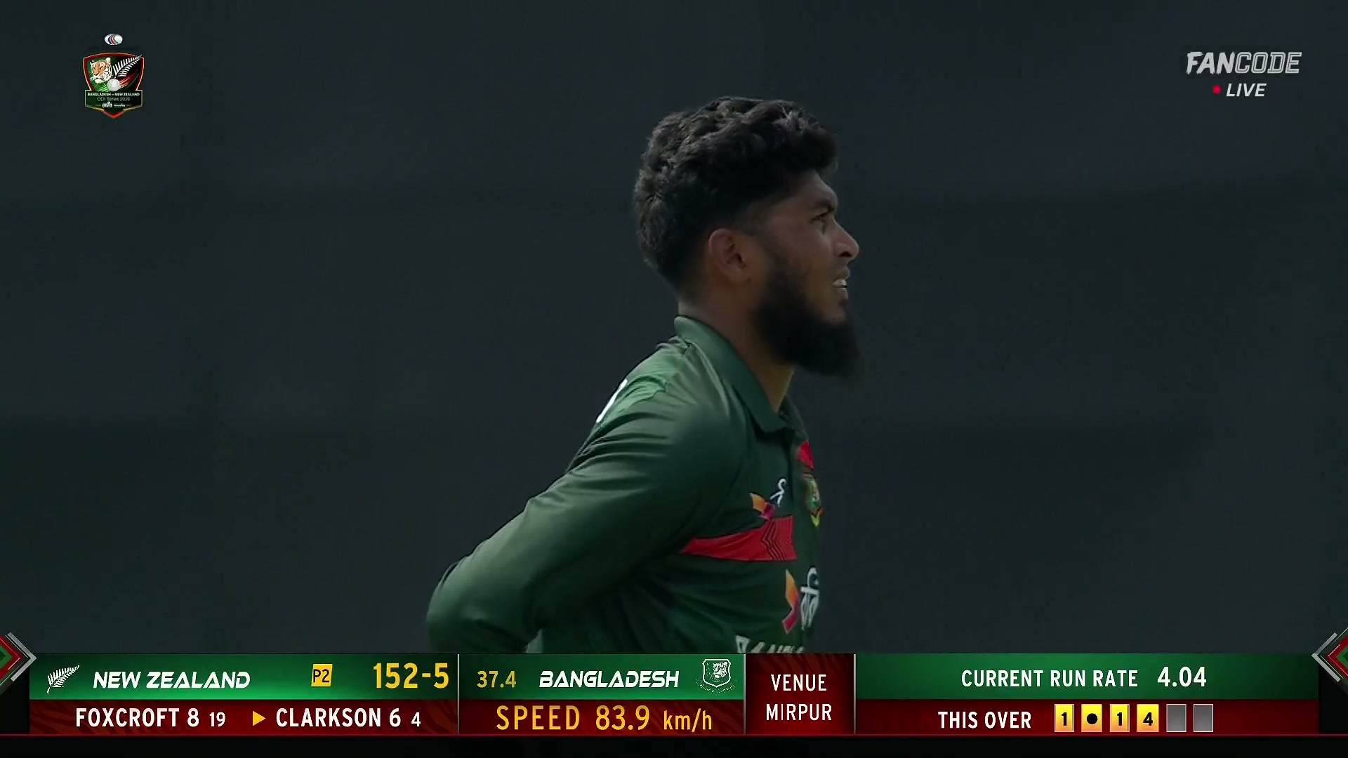 Wicket! Rishad Hossain Strikes As Josh Clarkson Departs After Mistimed ...