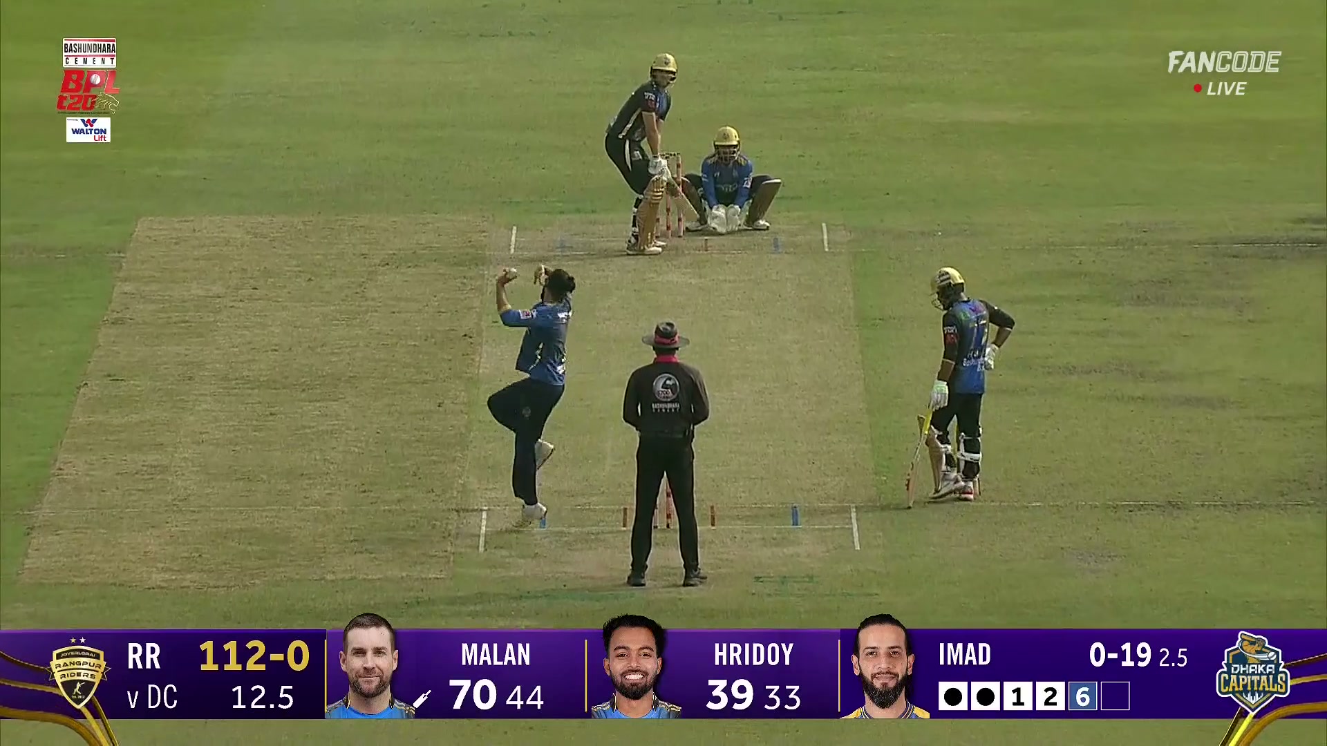 Six! Dawid Malan Smacks It Straight Down The Ground