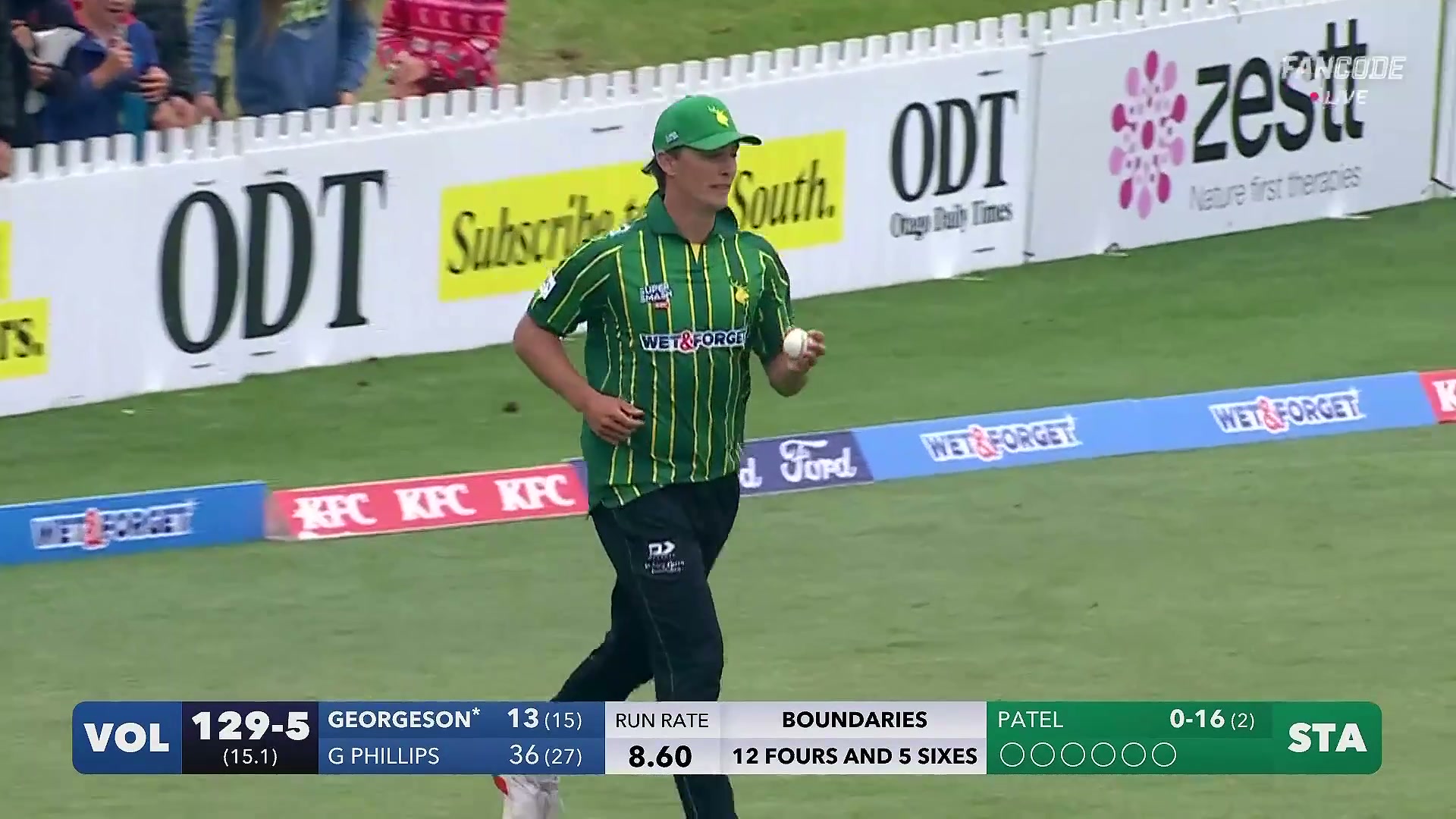 Wicket! Luke Georgeson Goes For The Big Shot, William Clark Holds The Catch