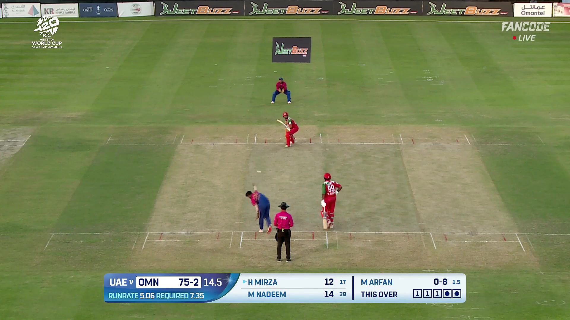 Wicket! Muhammad Rohid Throws It To The Bowler And He Does The Rest ...