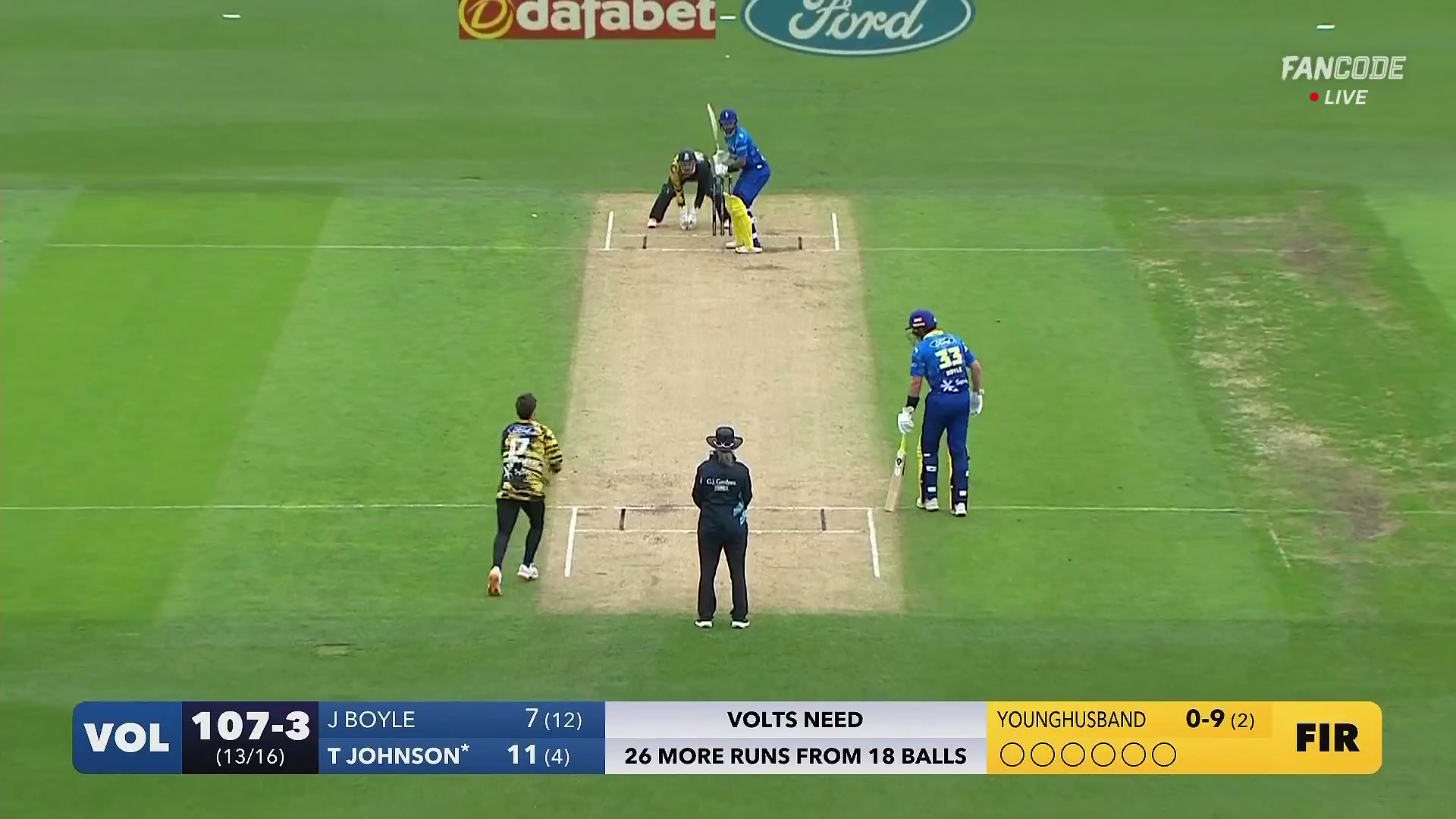 Six! Troy Johnson Dominates The Bowler With Clean Swing Over The ...