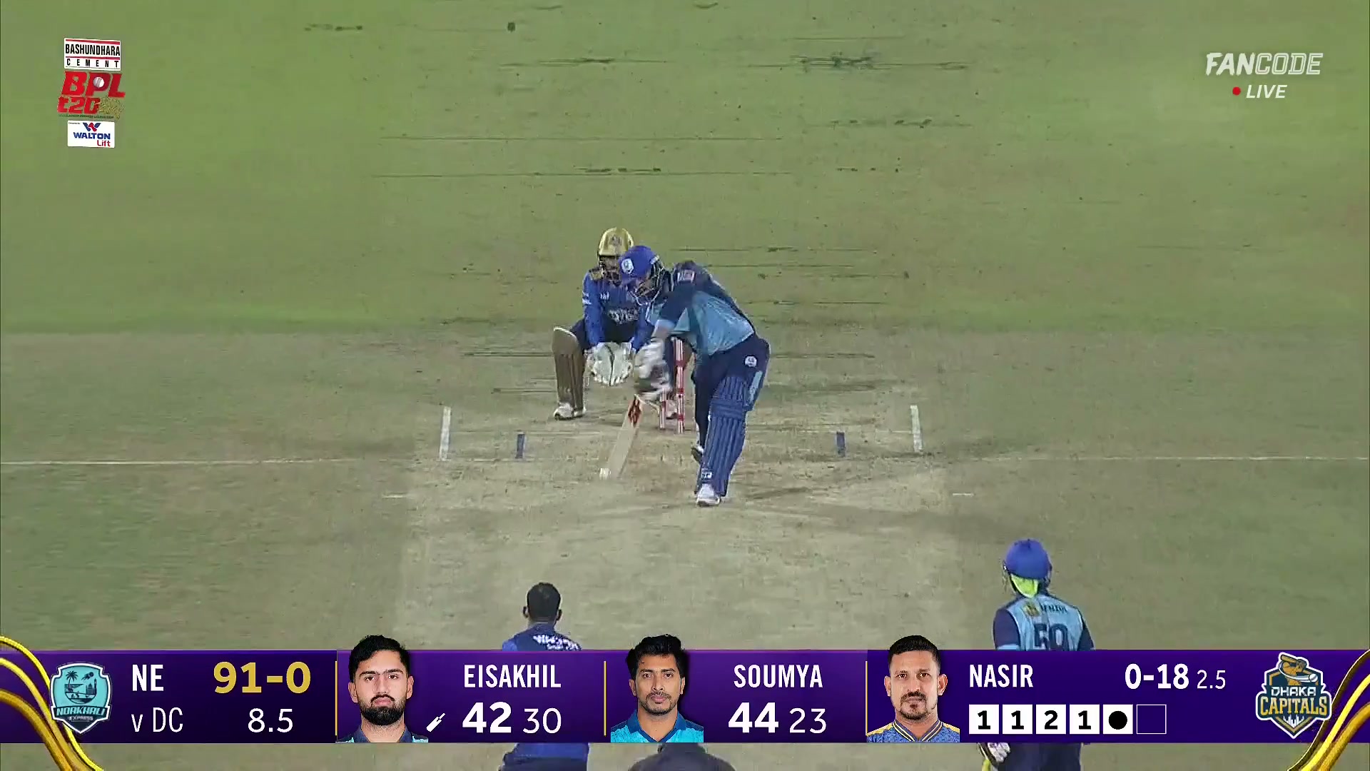 Six! Hassan Eisakhil Launches A Towering Maximum With Perfect Timing