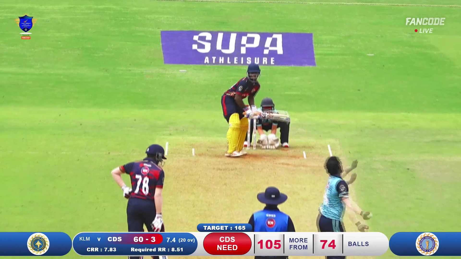 Six! Ahammed Imran Lifts It Over Third Man For A Maximum