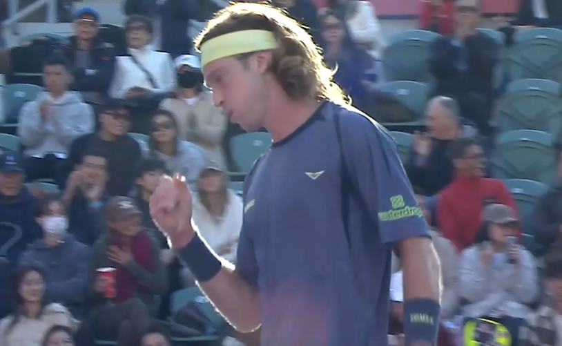 Everywhere At Once! Rublev wins a point through pure grit